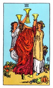 Three of Cups Tarot Card Meaning